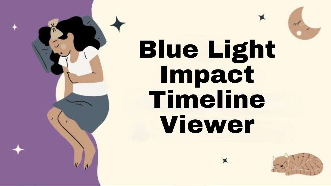Blue Light Impact Timeline Viewer for Sleep Plan